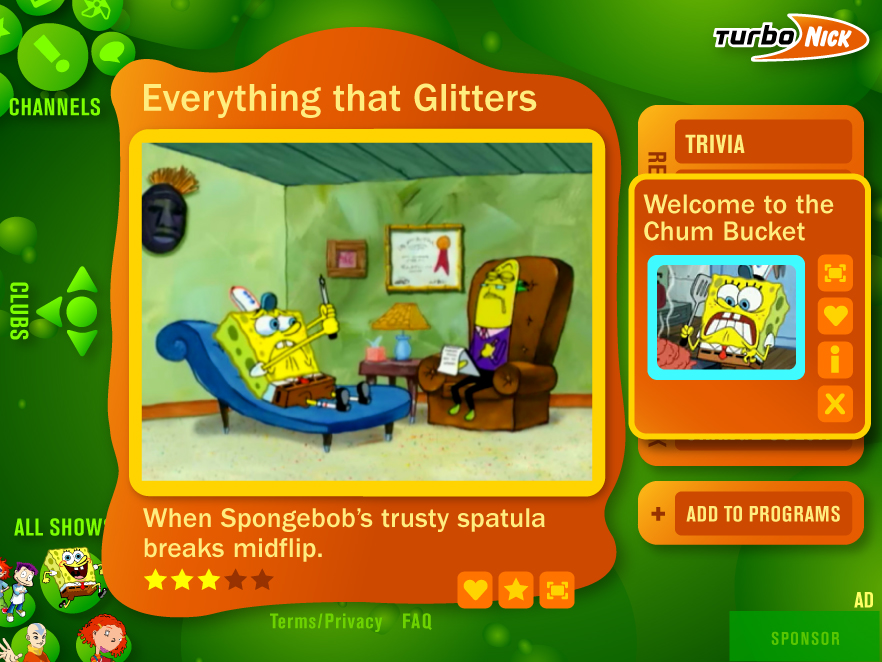 Nickelodeon Media Center Channel TurboNick by Hank Blumenthal at ...