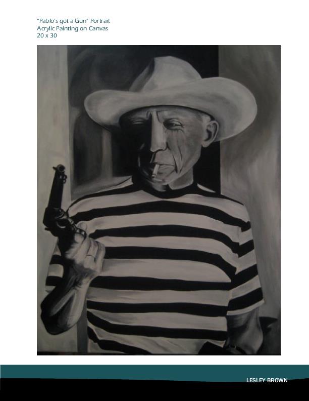 An upload by Lesley Brown on Coroflot: to the project Pablo's Got a Gun