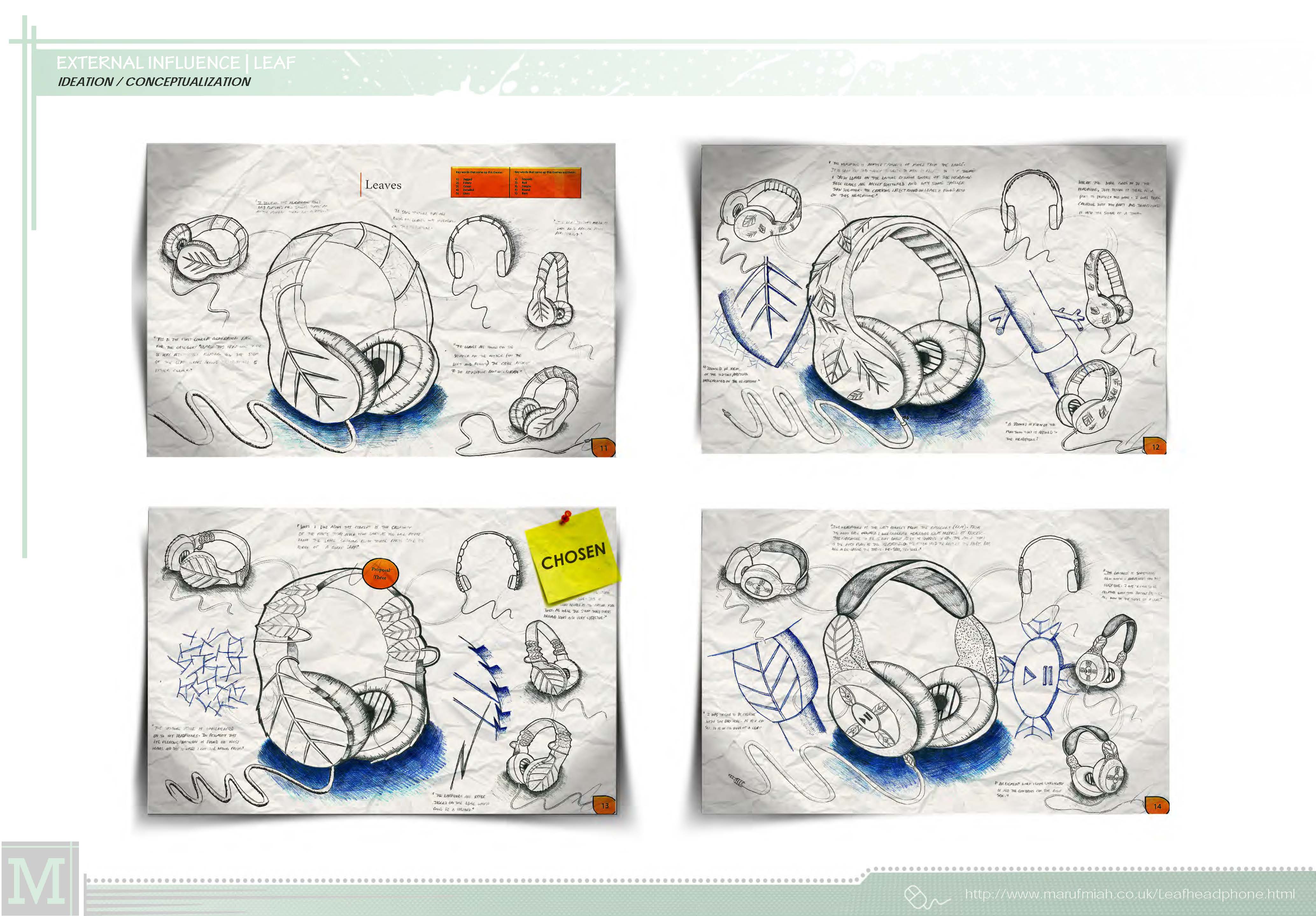 Headphones in the style of "Nature". by Maruf Miah at Coroflot.com