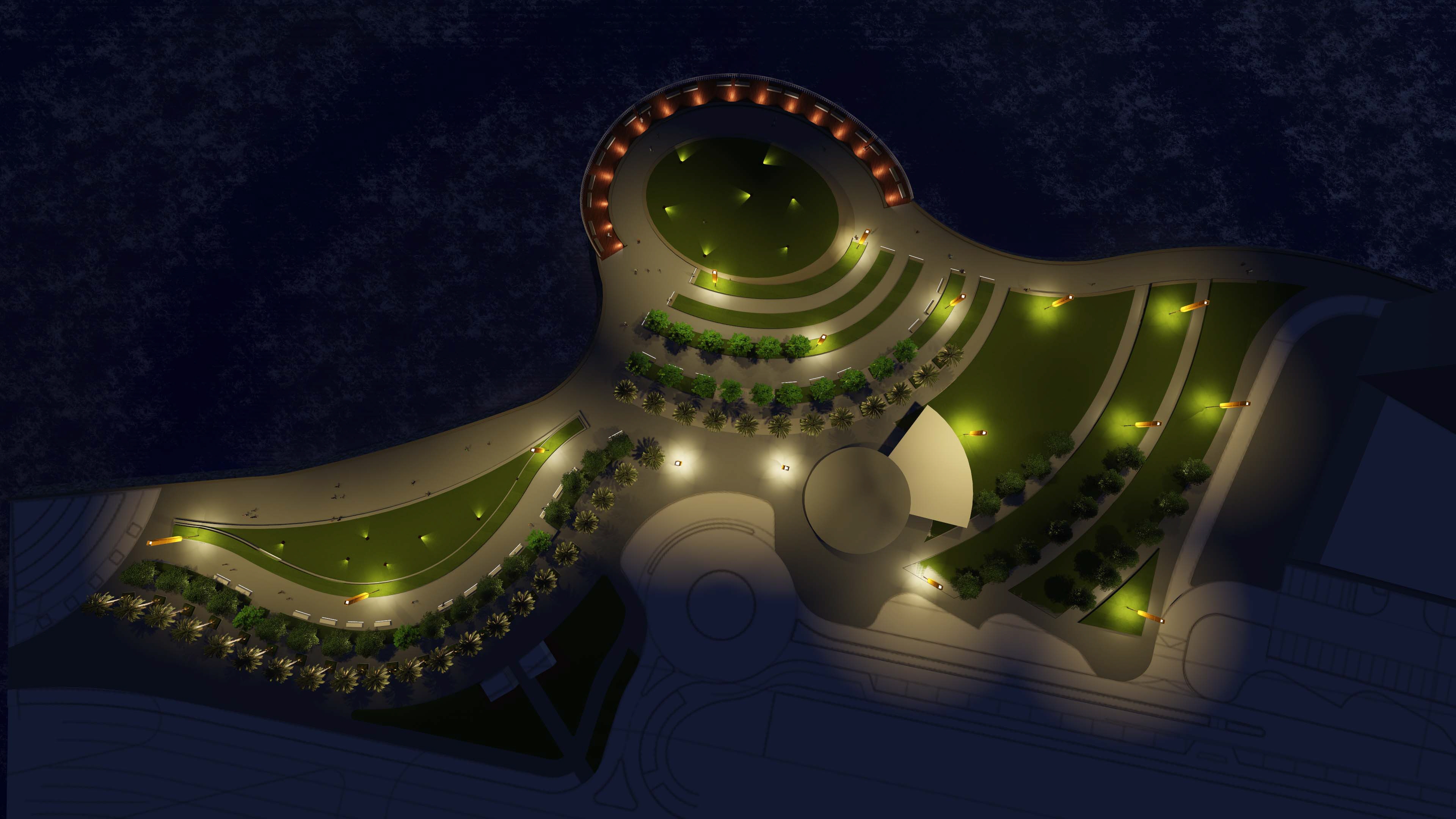 Promenade Public Space Lighting by Matthew Sorianosos at Coroflot.com