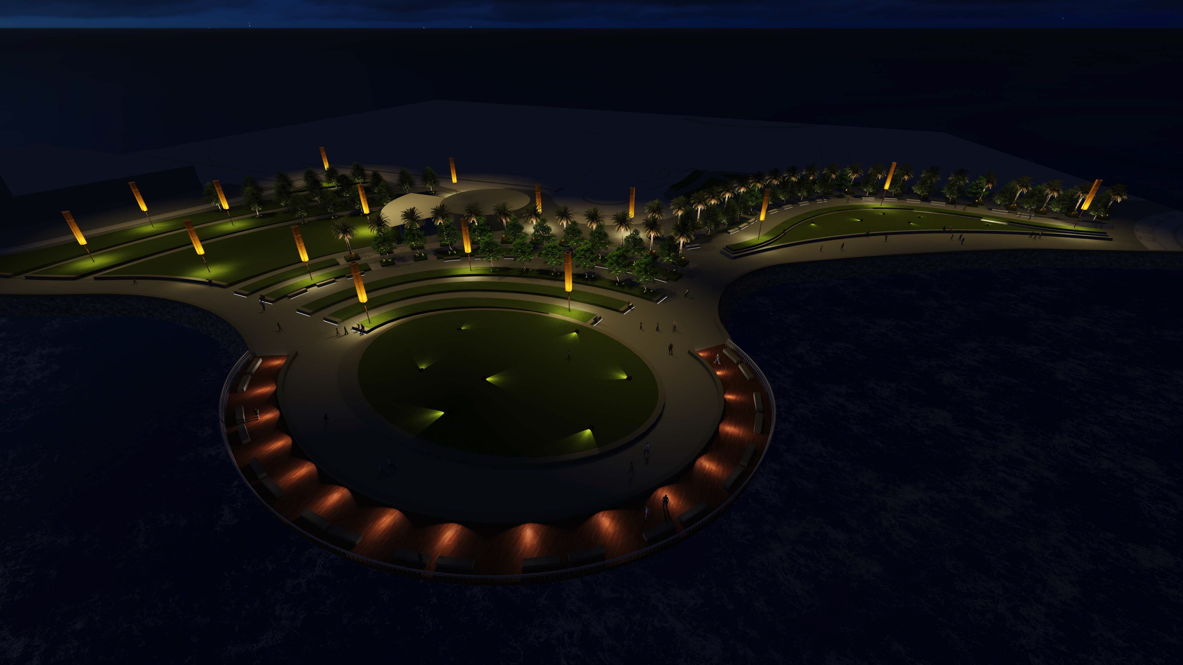 Promenade Public Space Lighting by Matthew Sorianosos at Coroflot.com