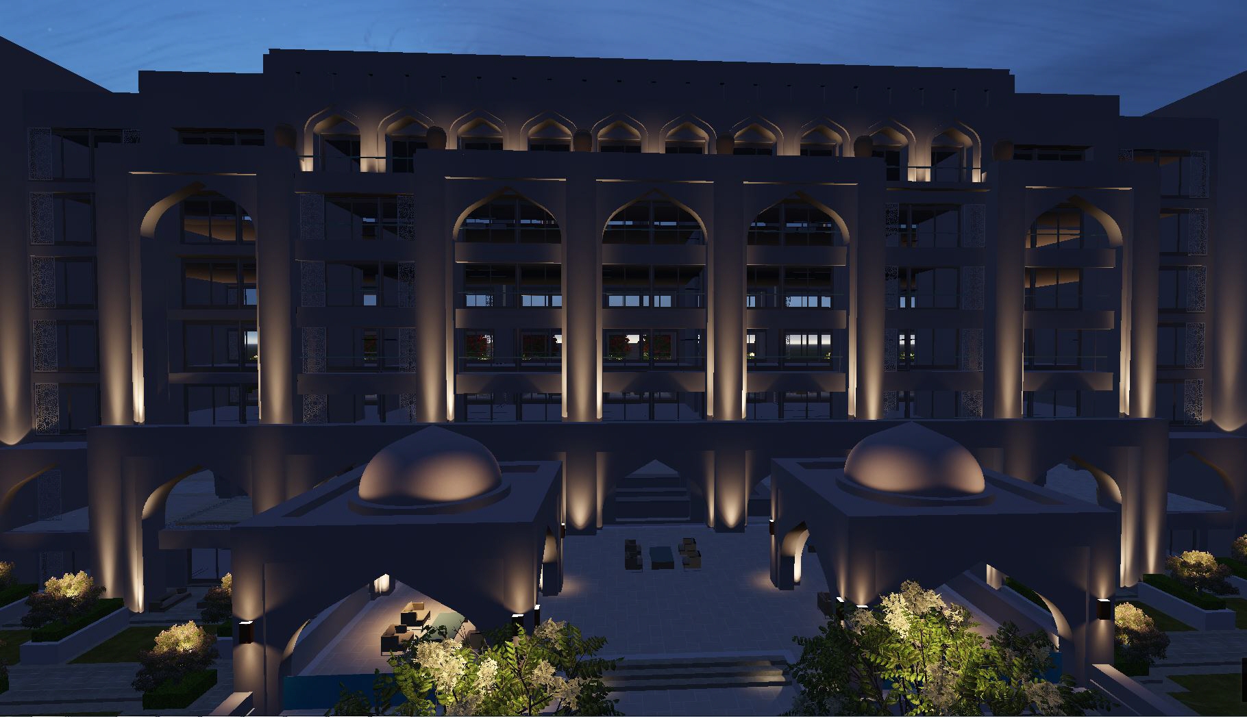 Hotel Resort Facade & Landscape Lighting by Matthew Sorianosos at ...
