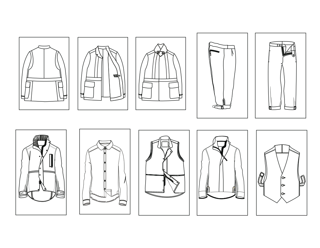 Flat Garment Illustrations by Amy Johns at Coroflot.com