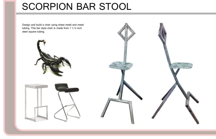 scorpion bar stool by William Soske at Coroflot.com
