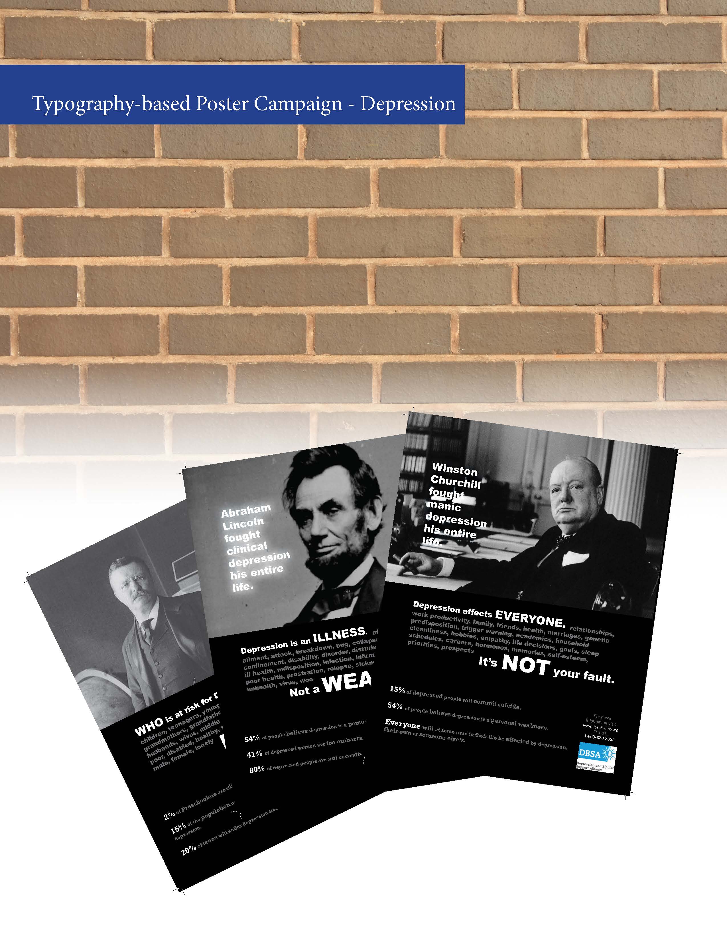 Typography Based PSA Campaign - Depression by Rebecca Angeline at ...