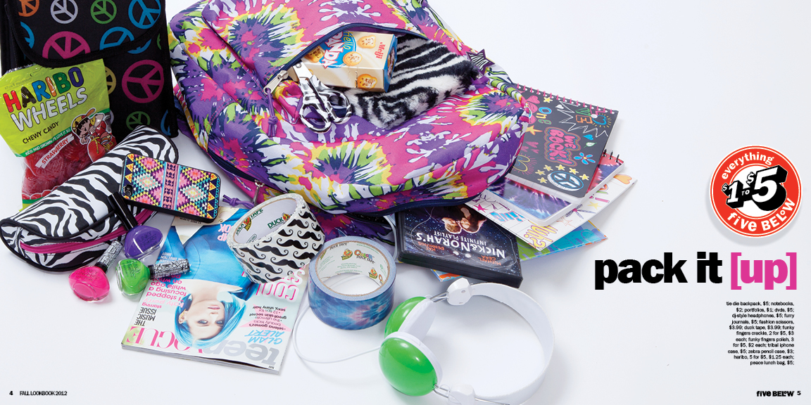 Five Below Back to School 2012 Lookbook by Kat Madamba at Coroflot.com