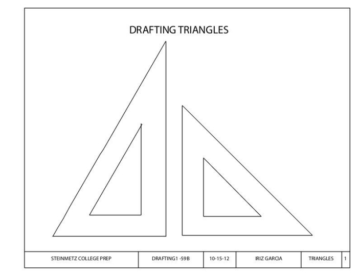 Drafting Triangles by Iriz G at Coroflot.com