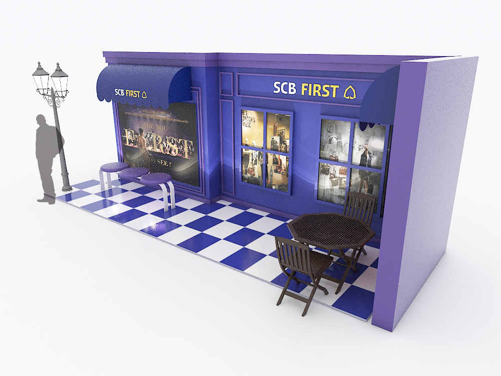 booth design by Pisitchai Pinpoo at Coroflot.com