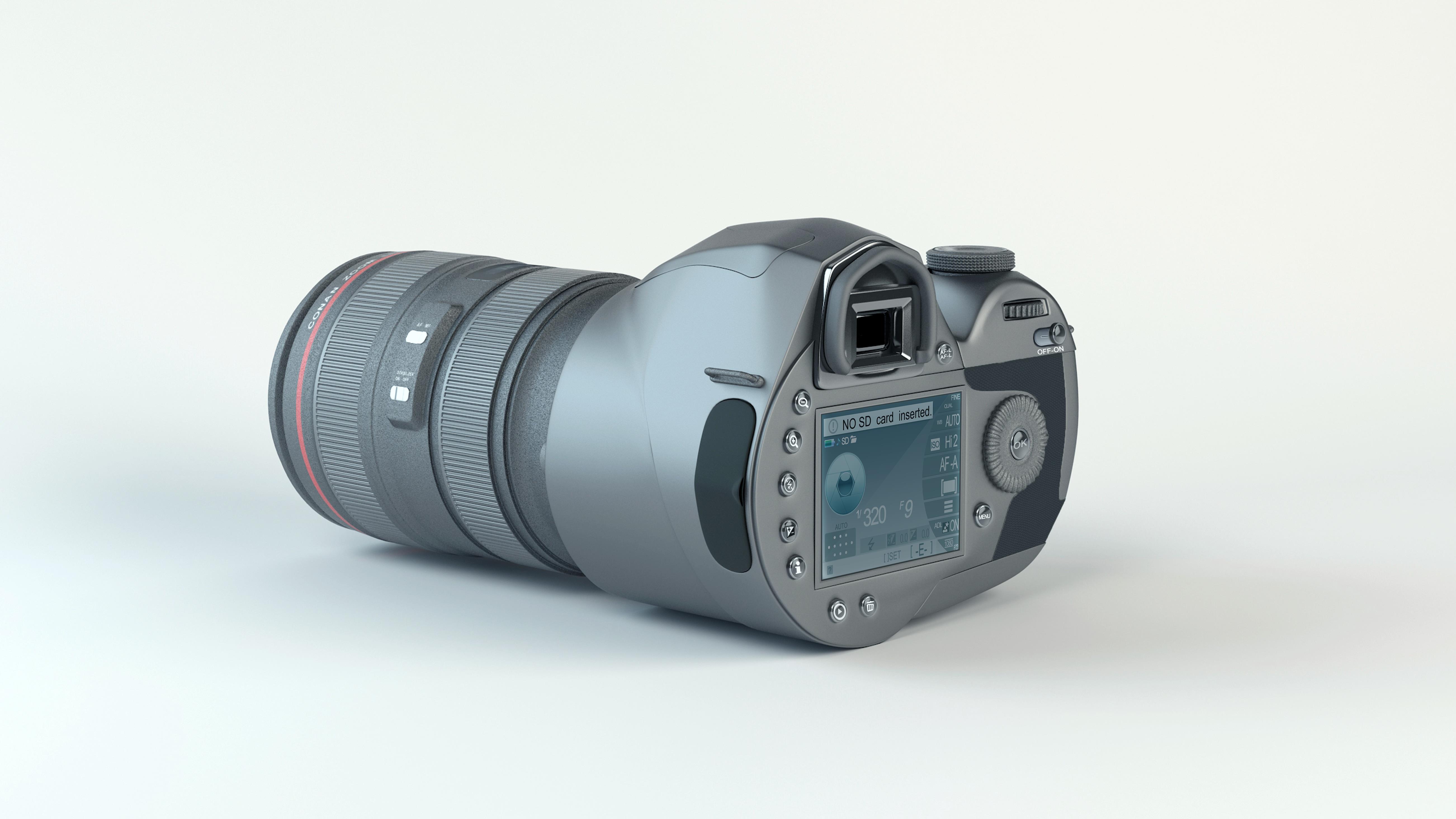 Design of a new DSLR photo camera shape by Calin Negoiță at Coroflot.com