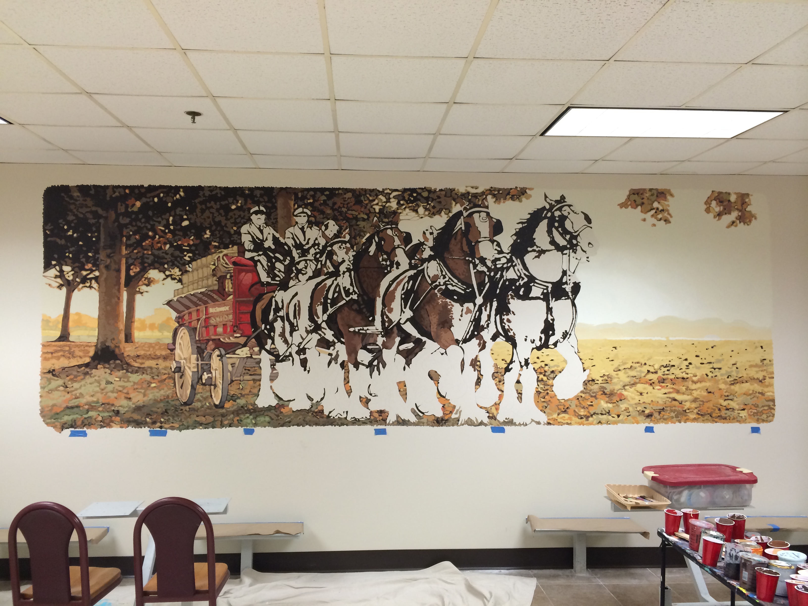 Anheuser-Busch Clydesdale Mural by Jeremy Jarvis - Jarvis Art Studio ...