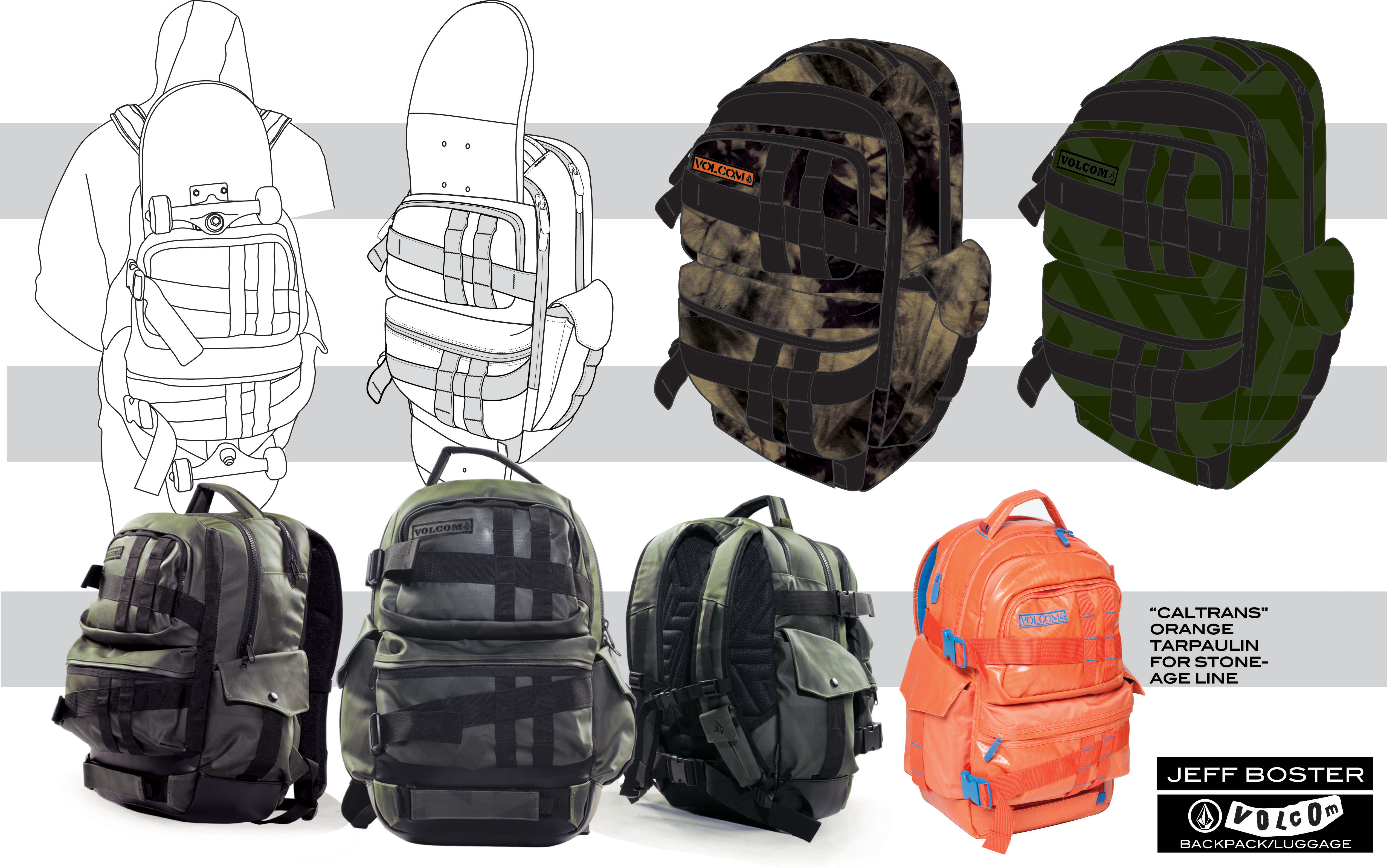 Volcom - Backpack Designs by Jeff Boster at Coroflot.com