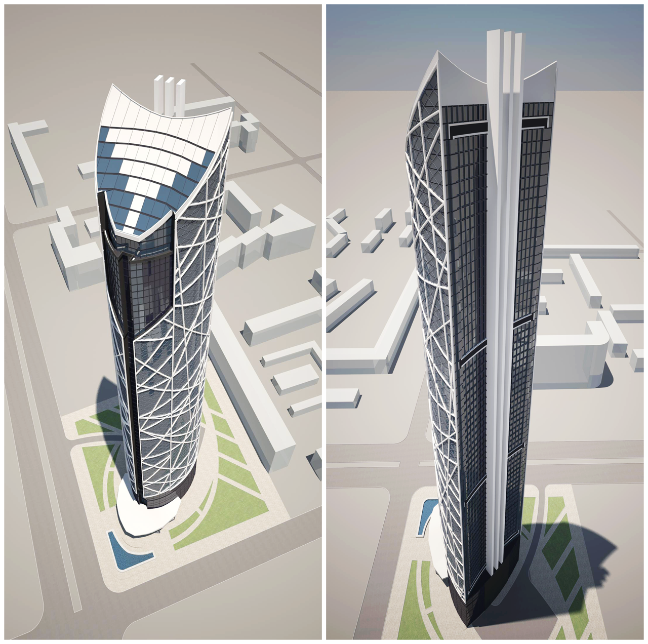 HIGHT-RISE OFFICE BUILDING by Maria Dmitrieva at Coroflot.com