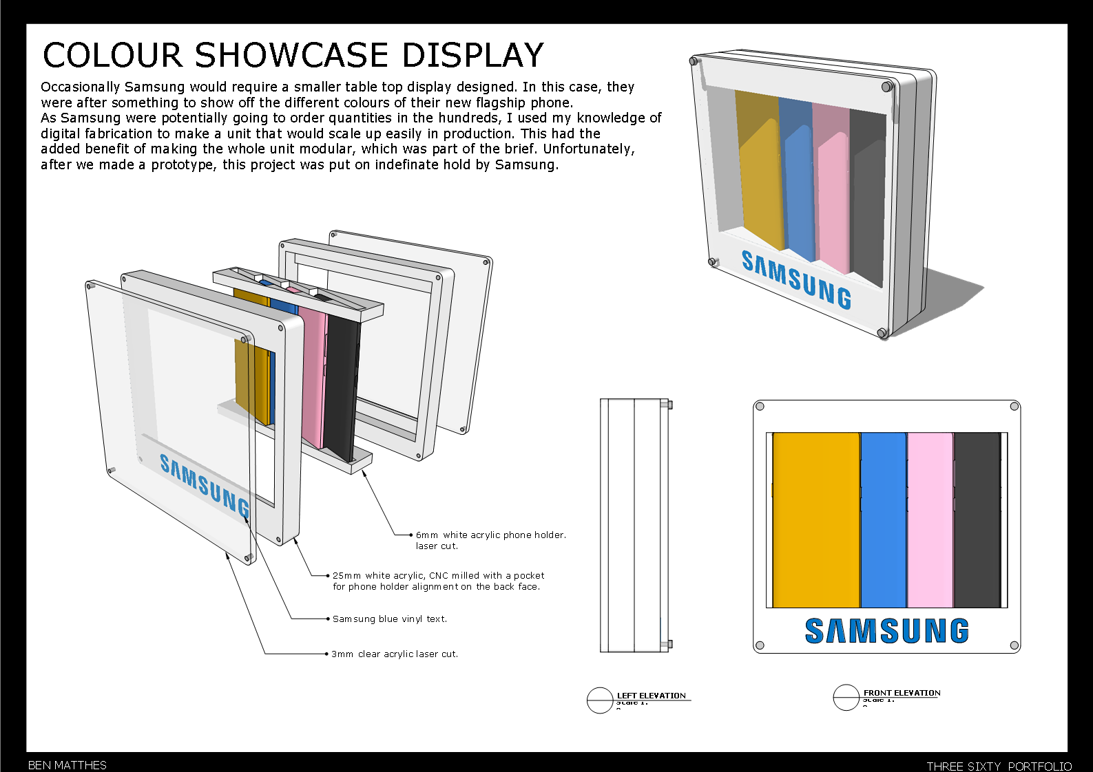 Samsung retail displays 2017 by Ben Matthes at Coroflot.com