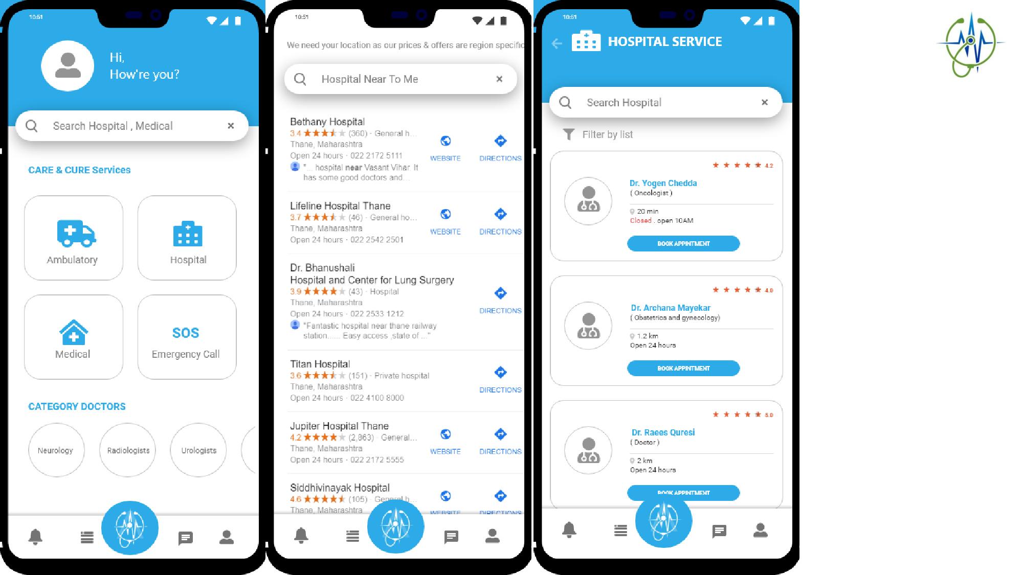 Emergency Healthcare Mobile UI UX Design by Shraddha Ghagare at ...