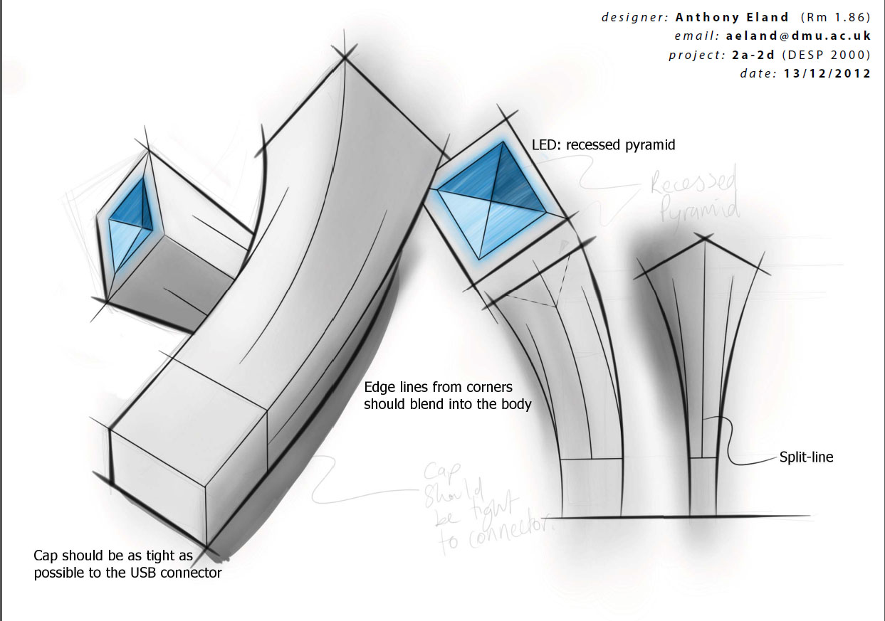 USB CAD modeling + Render (2013) by Thomas Ting at Coroflot.com