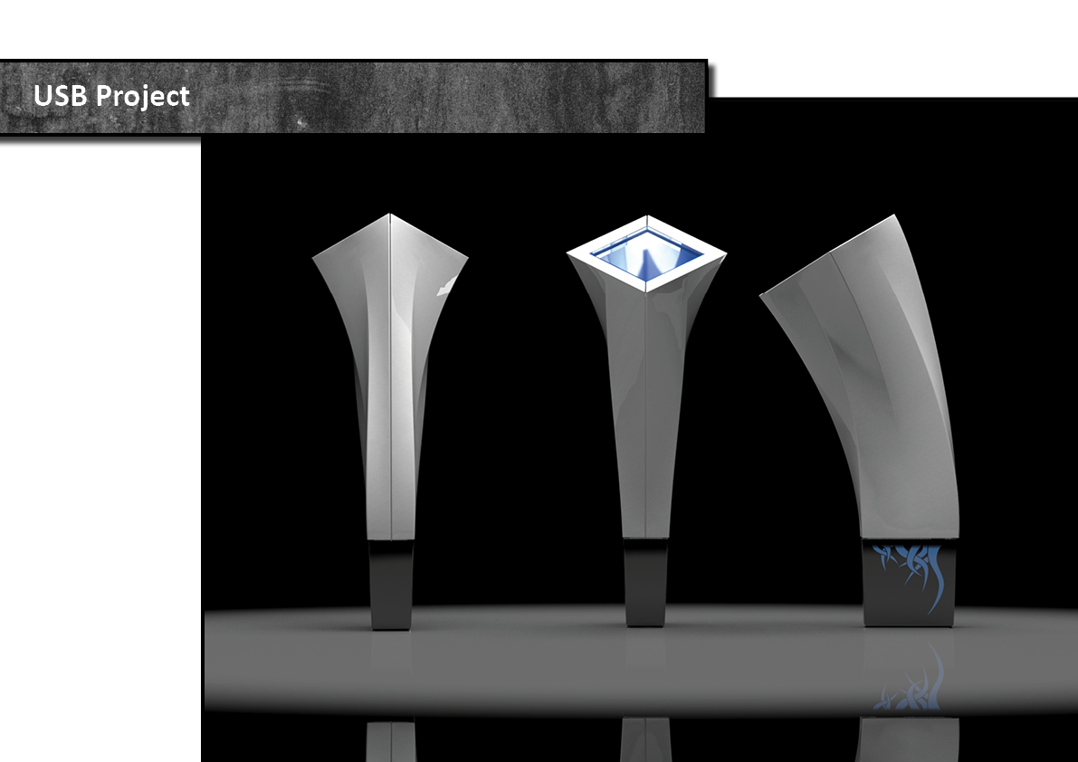 USB CAD modeling + Render (2013) by Thomas Ting at Coroflot.com