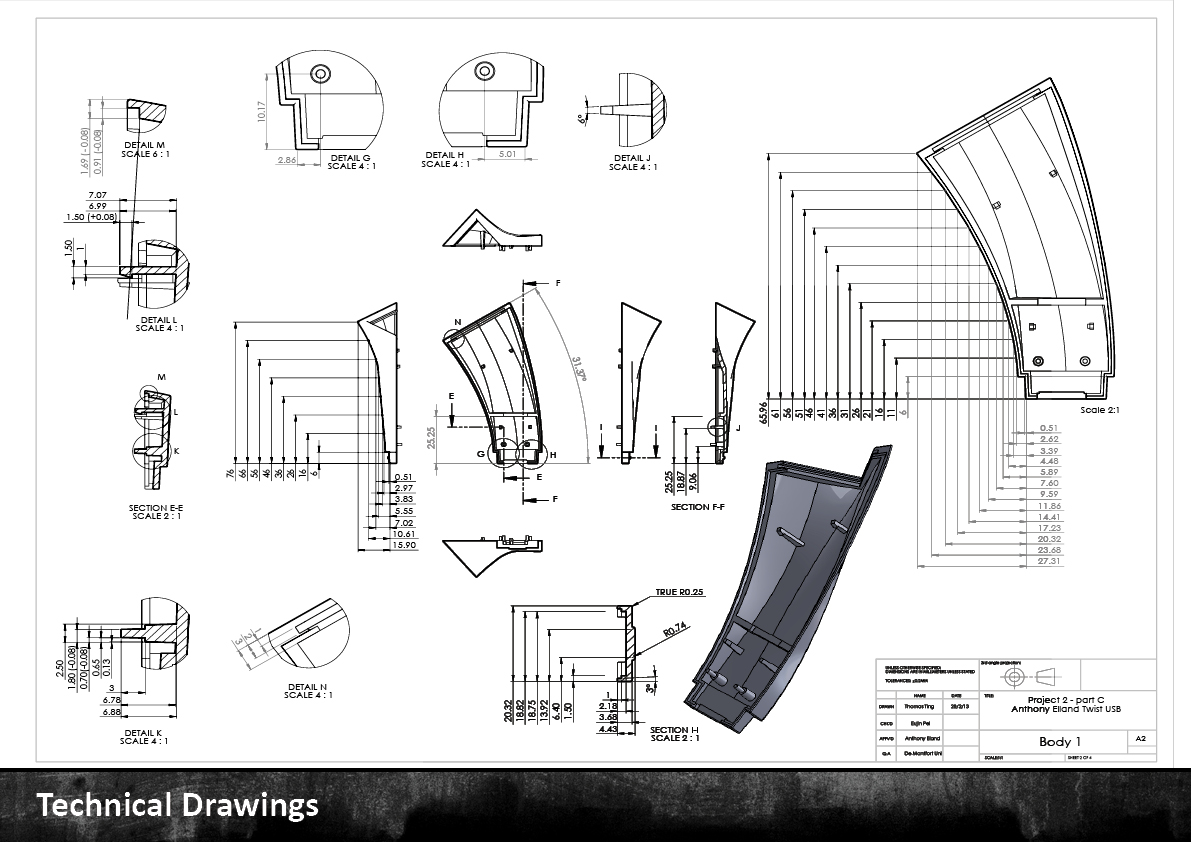 USB CAD modeling + Render (2013) by Thomas Ting at Coroflot.com