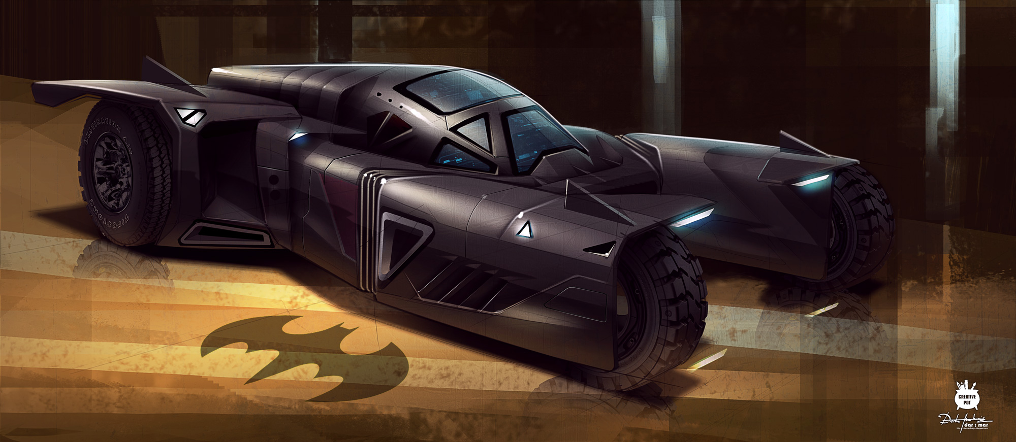 Batmobile design by Darko Markovic at Coroflot.com