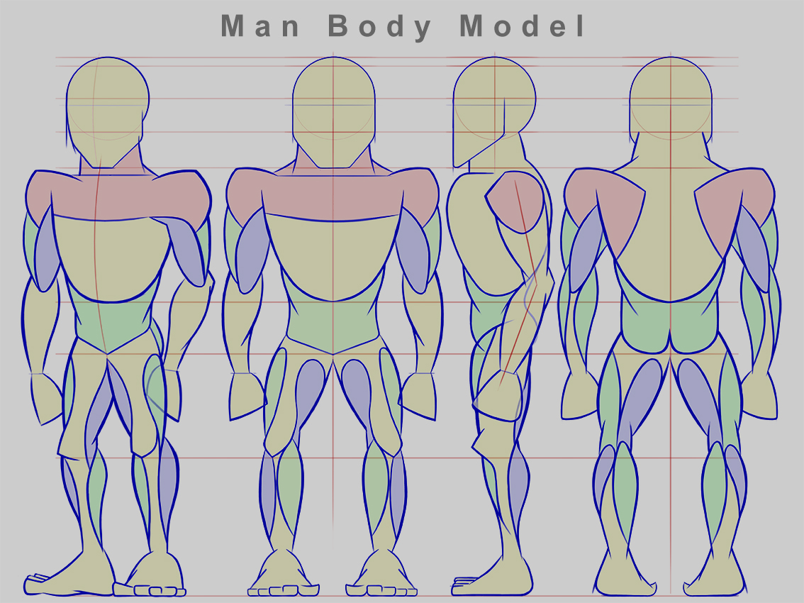 Man & Woman Body Model by mezo arts at Coroflot.com