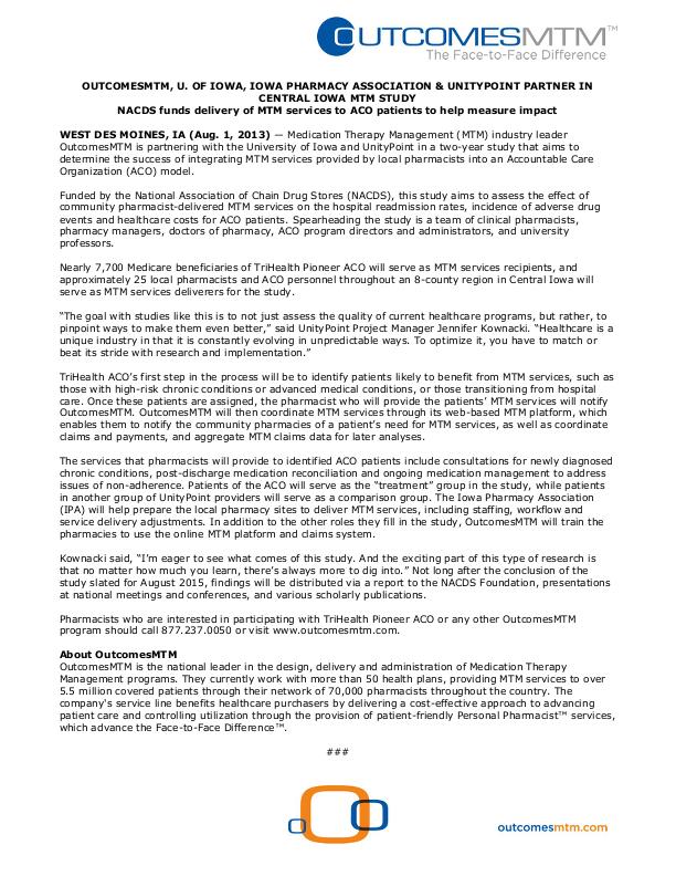 An upload by Sarah D. Graybill on Coroflot: to the project OutcomesMTM ...