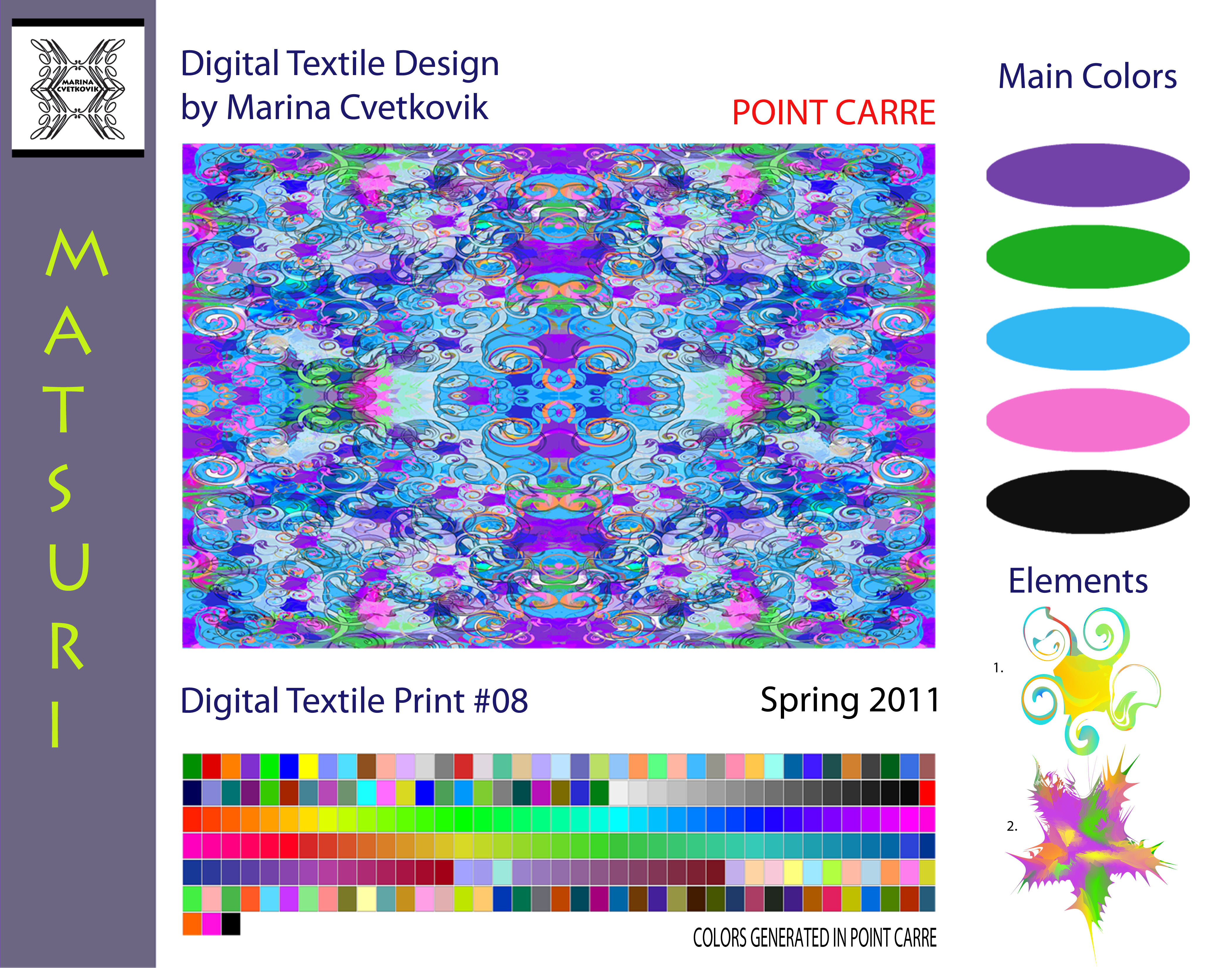 Digital Textile Design by Marina Cvetkovik at Coroflot.com