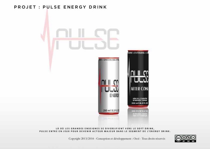 Projet 1: PULSE Energy drink by G C at Coroflot.com