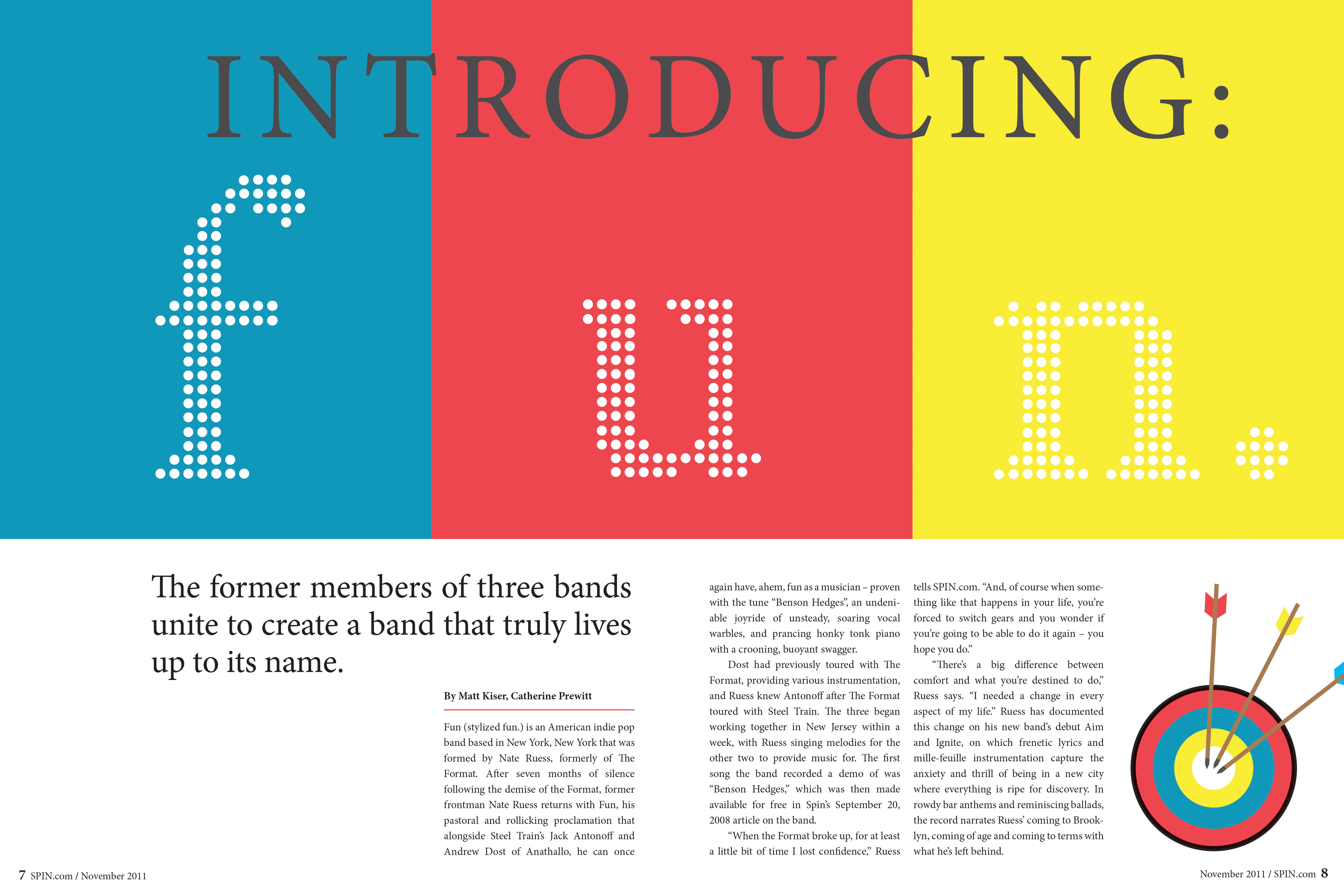 Fun. Magazine Spreads by Stephanie Leon at Coroflot.com