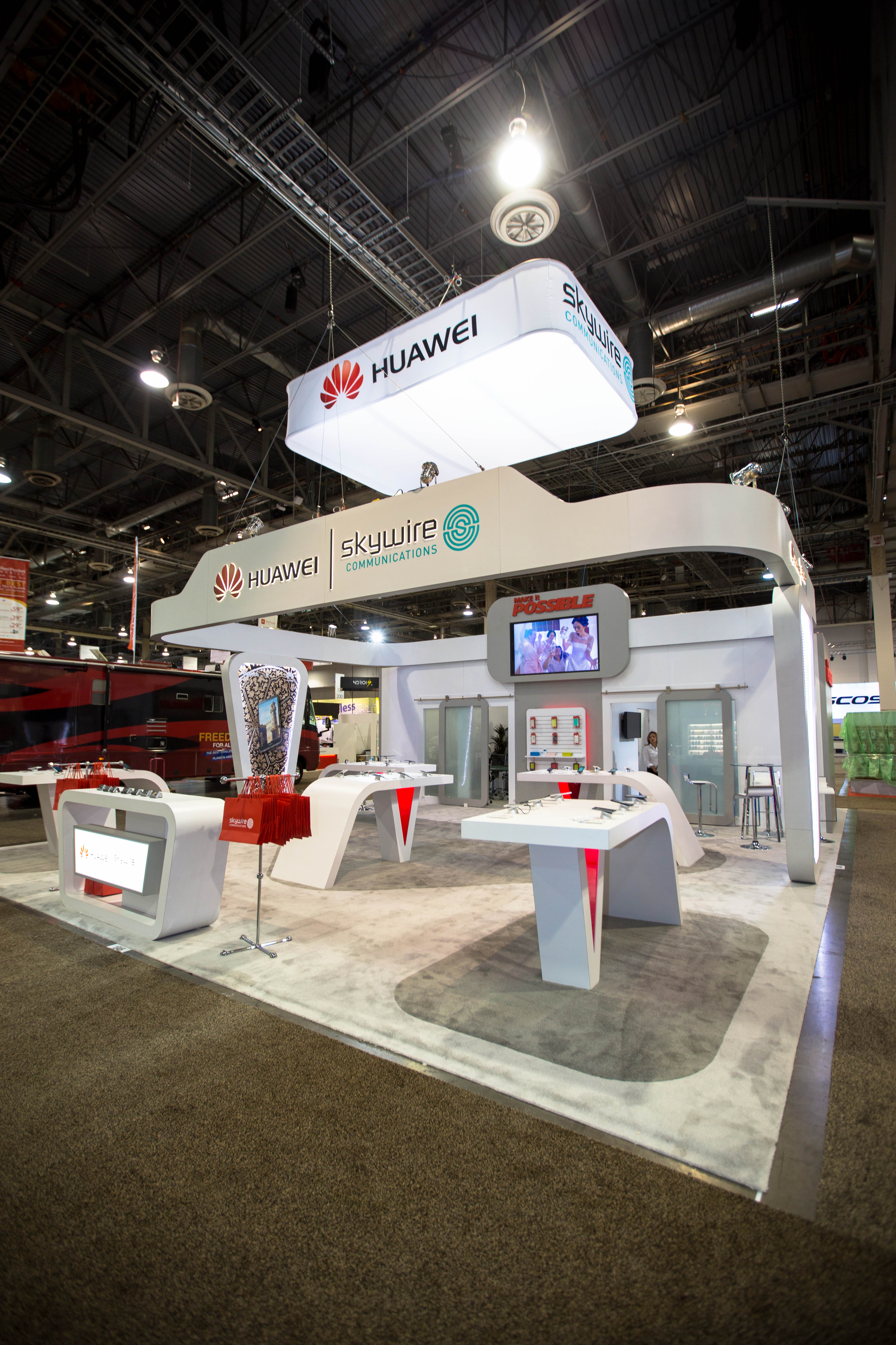 Huawei booths by Christina Moore at Coroflot.com