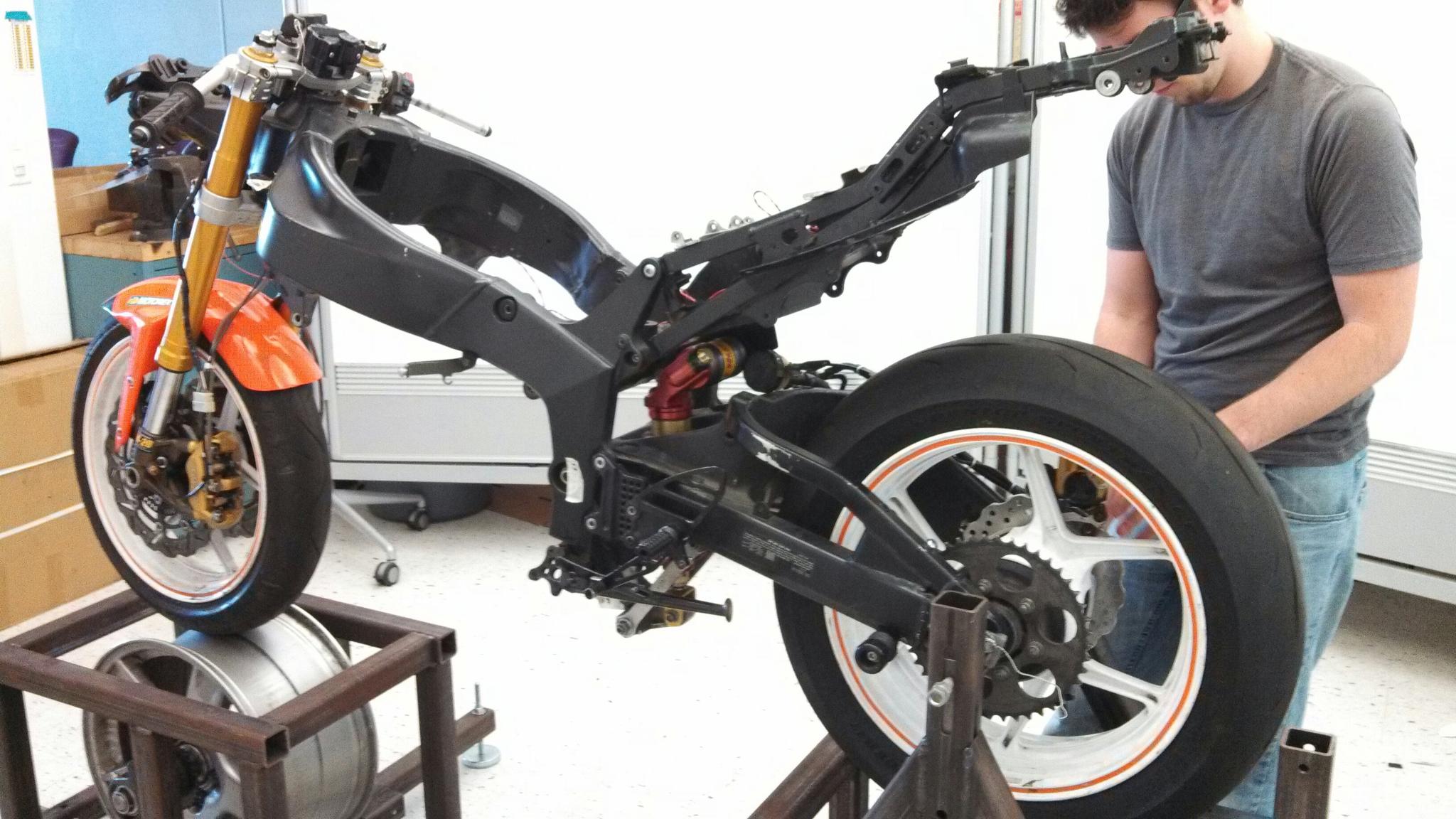 RIT Electric Vehicle Team Racing Motorcycle by James Hertzel at Coroflot.com
