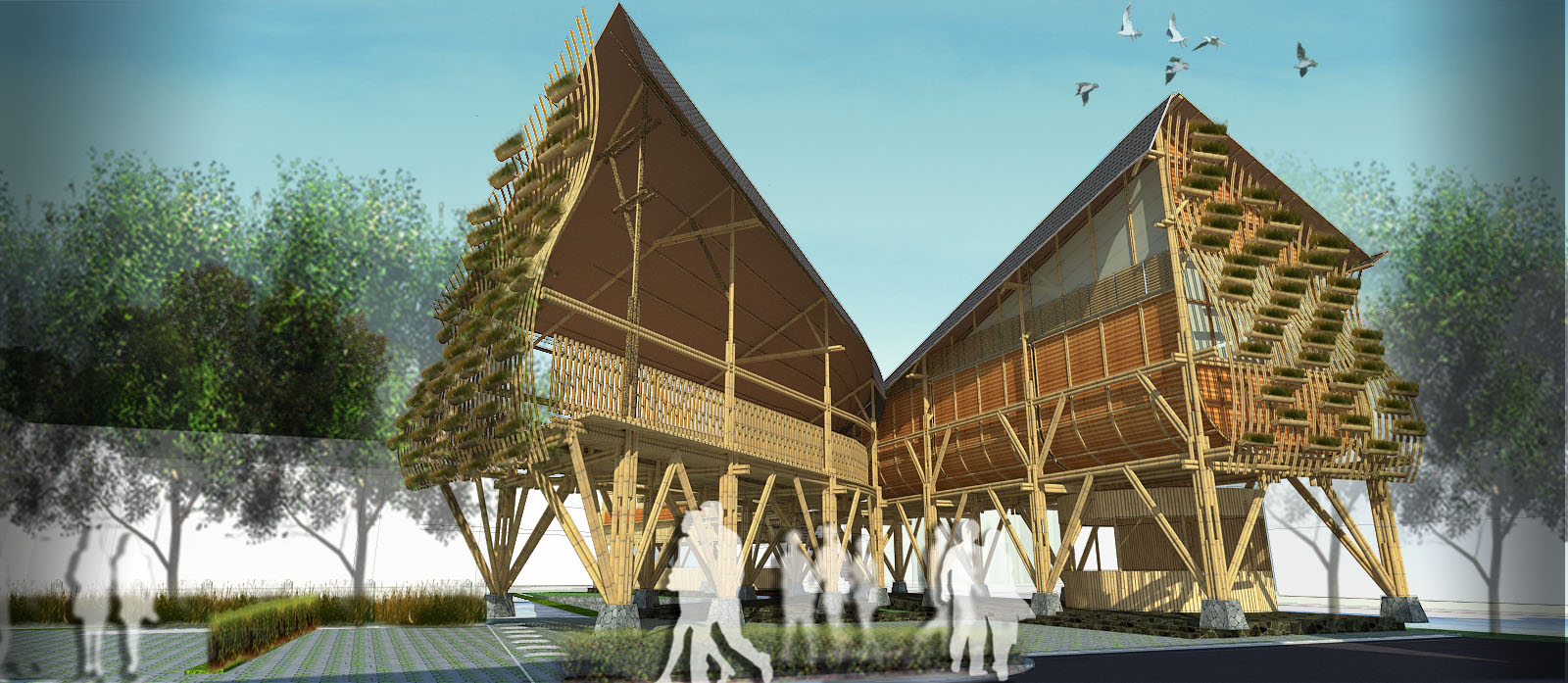 Galeri Rajut Binong-Sayembara Arsitektur Nusantara Propan- Finalis by ...