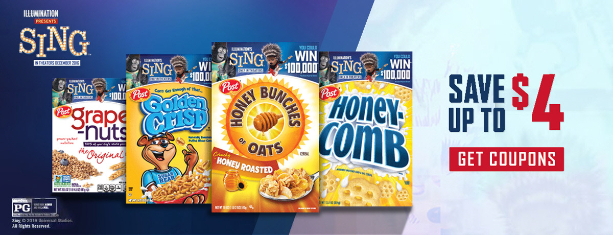 'Sing' Post Cereal Partnership by Joanna Pasik at Coroflot.com