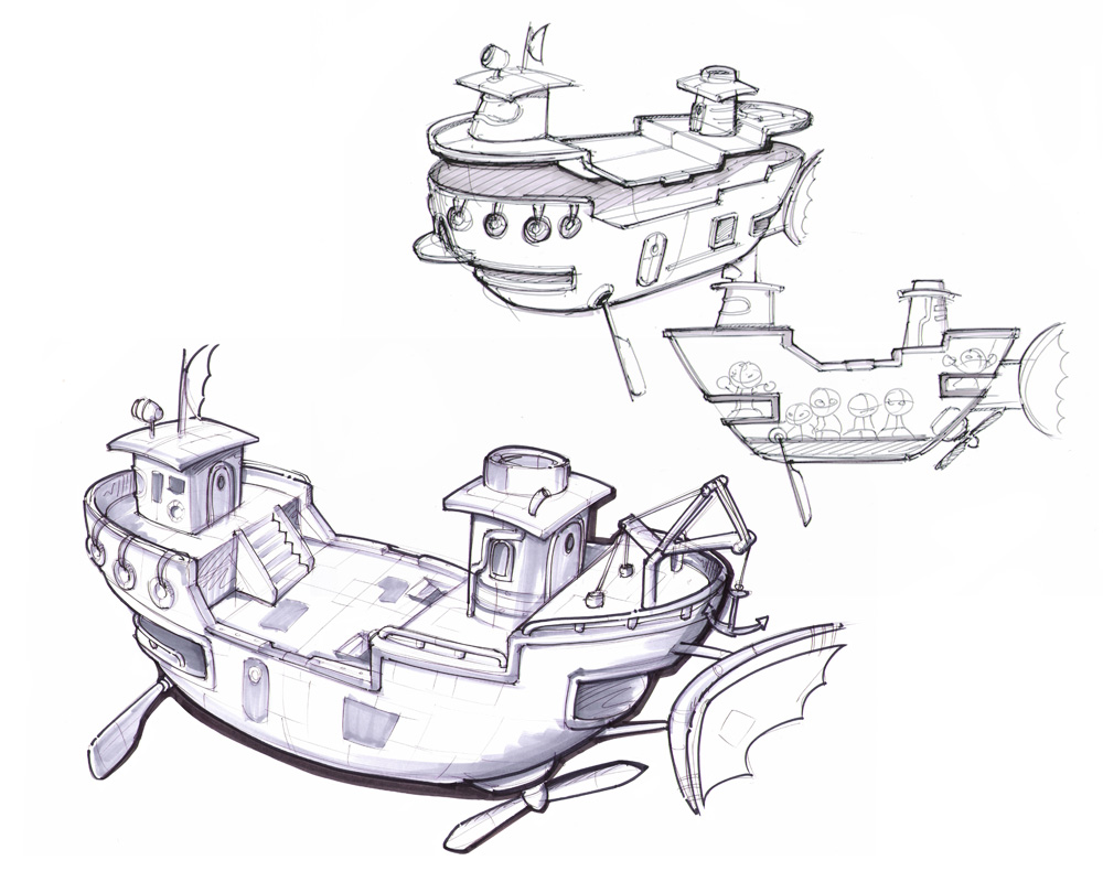 Skylanders Flynn's Ship by Jeremy Wong at Coroflot.com