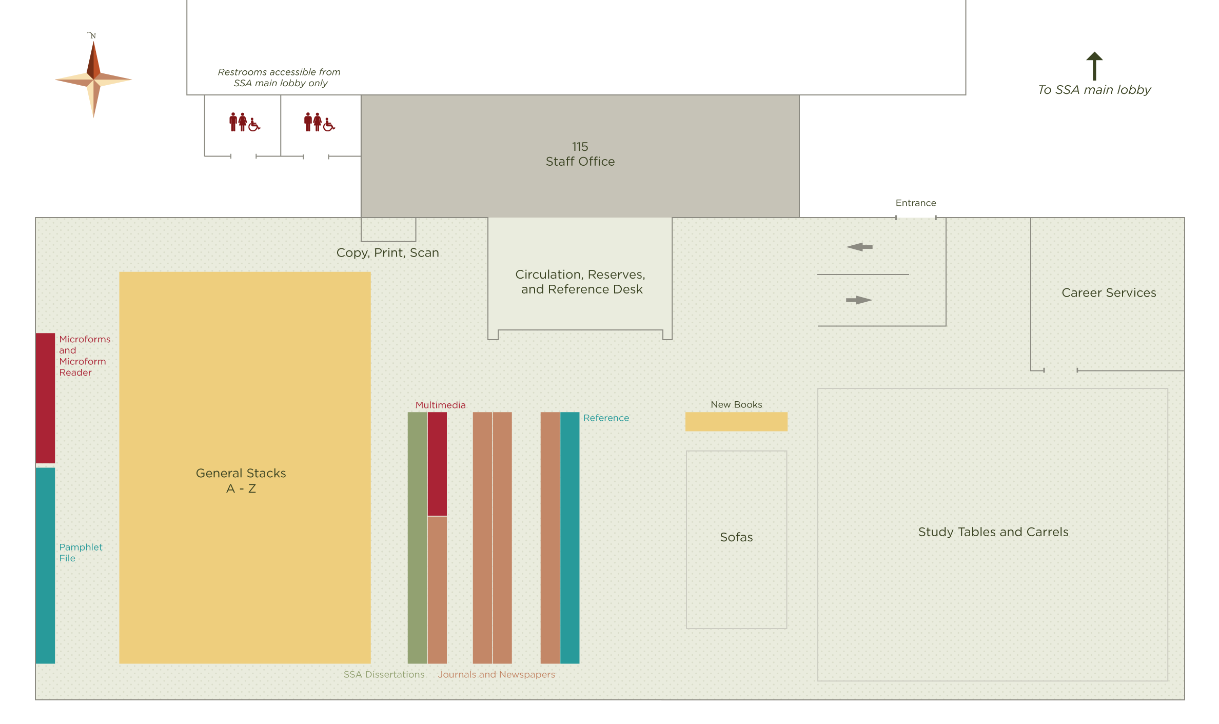 UChicago Library - SSA Map Redesign by Ashley Tran at Coroflot.com
