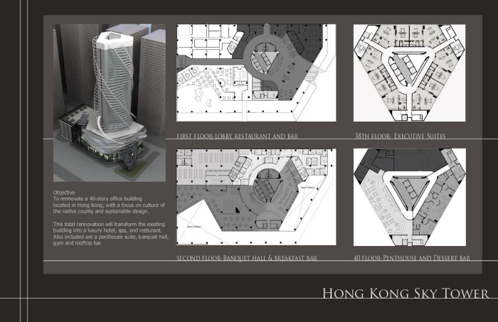 Digital Rendering and Design- HK Towers by Amy Epperson at Coroflot.com