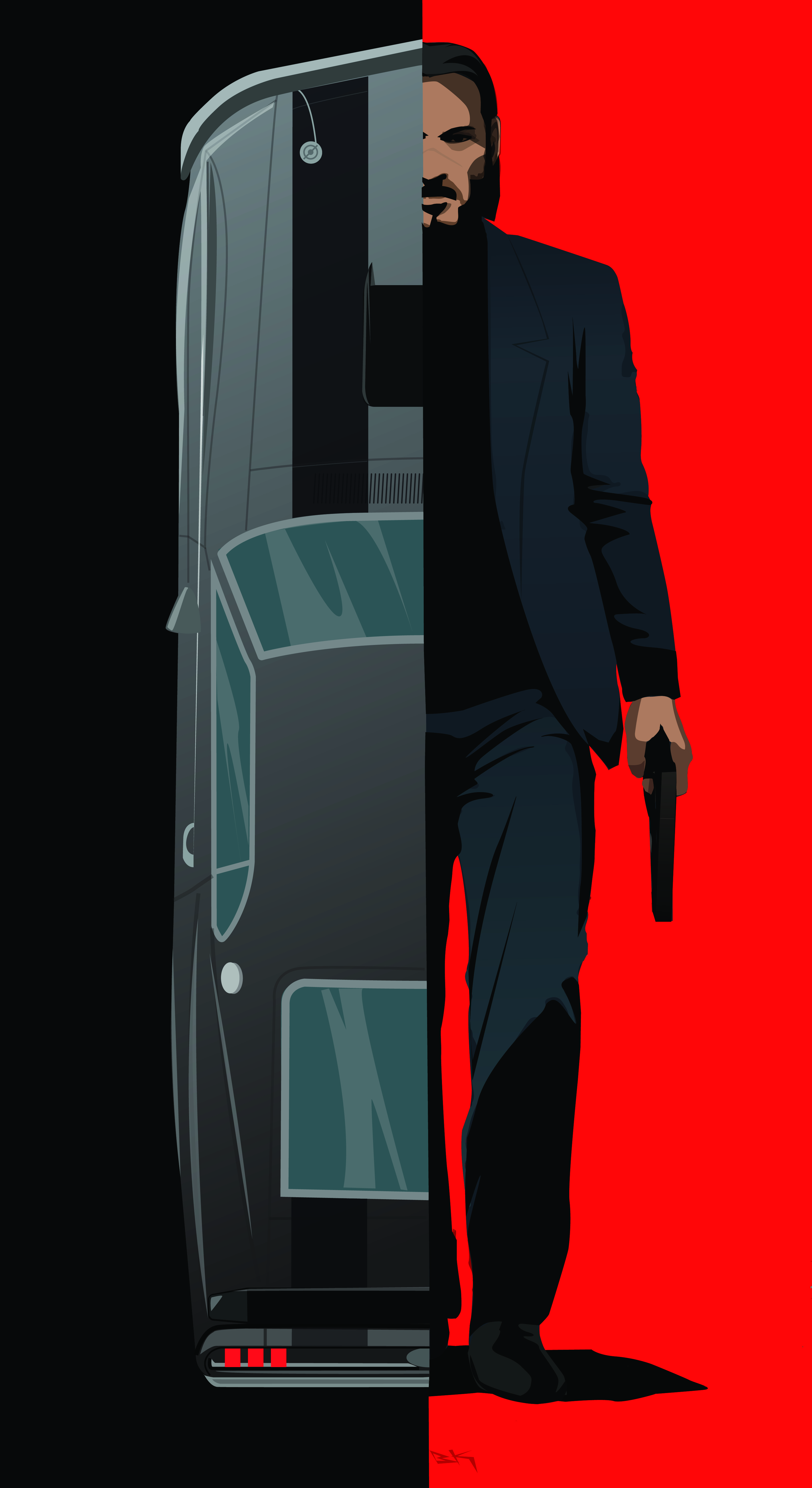 Cars and their drivers, John Wick by Bobby Ketros at Coroflot.com