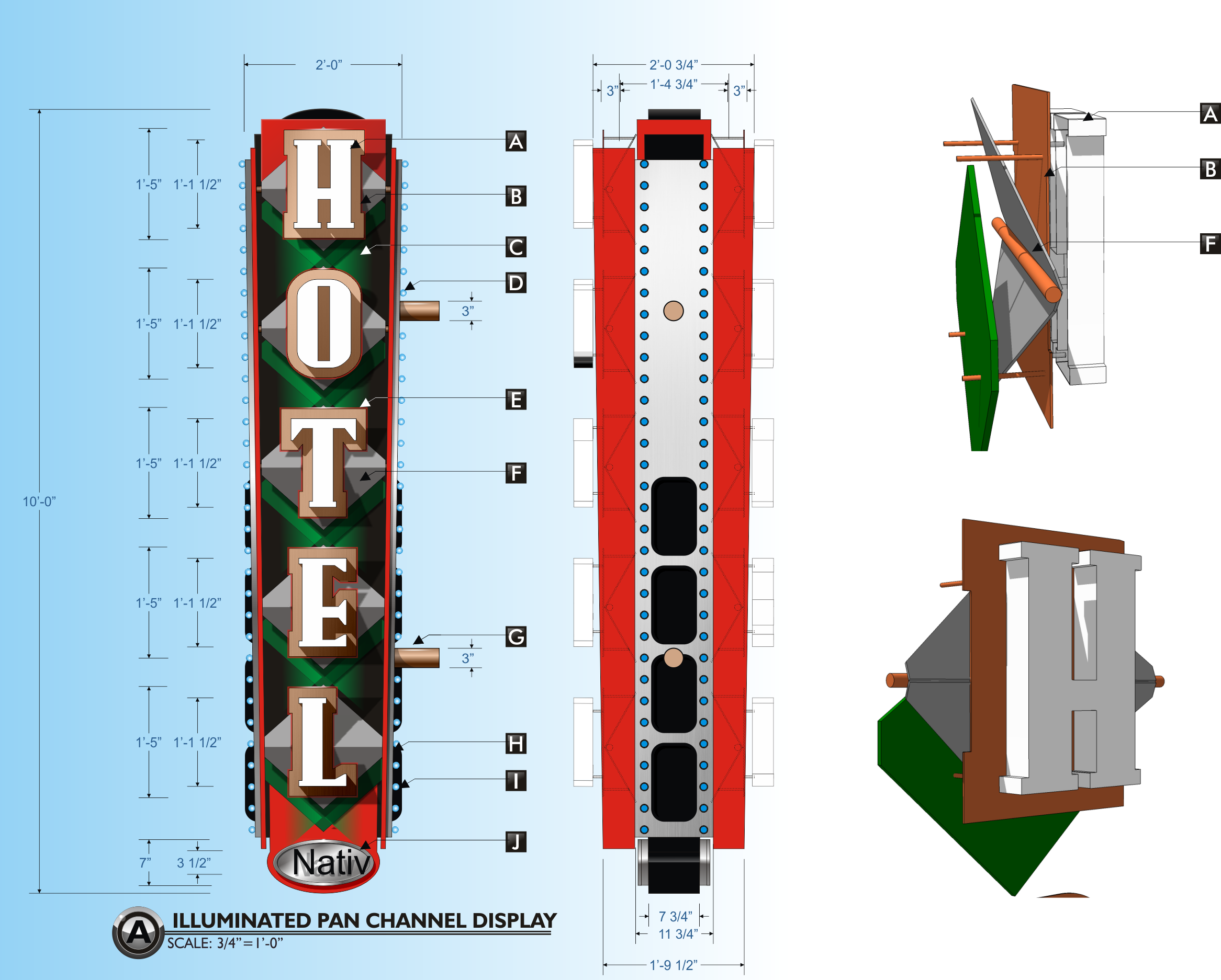 sign design & Shop drawings by Jim Walton at Coroflot.com