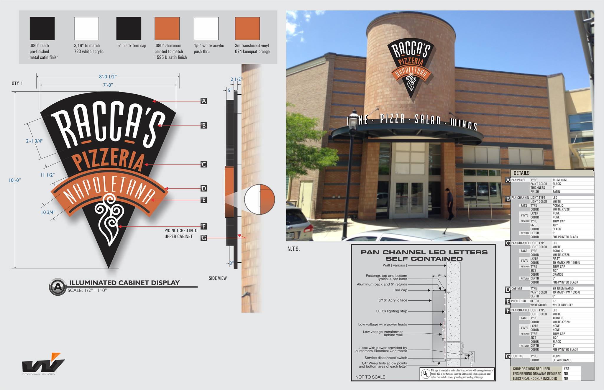 sign design & Shop drawings by Jim Walton at Coroflot.com