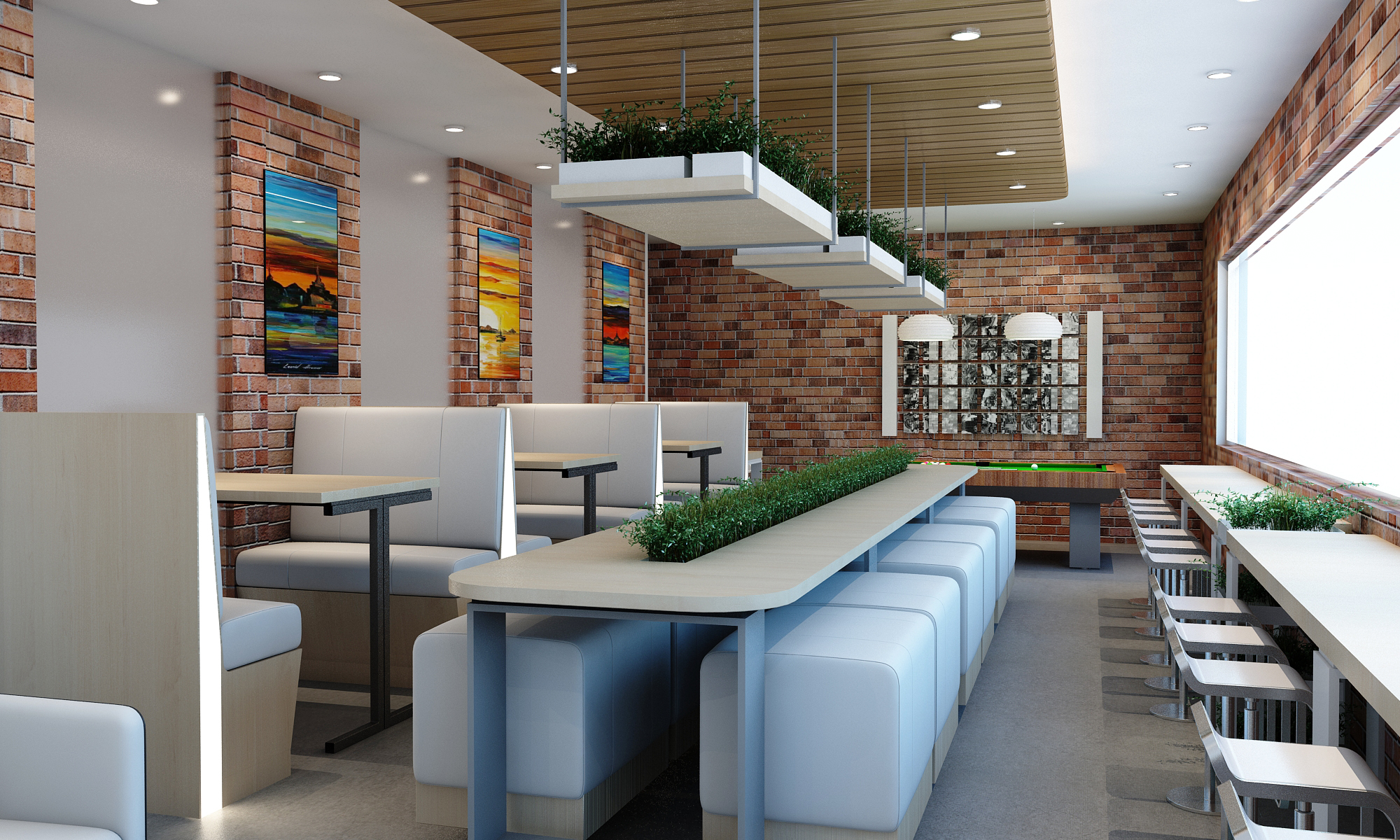 Office Cafe Design Day View by Vimal Tandan at Coroflot.com