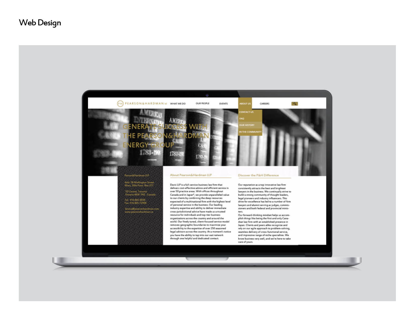 Pearson&Hardman Law Firm Branding Identity by YING YAO at Coroflot.com