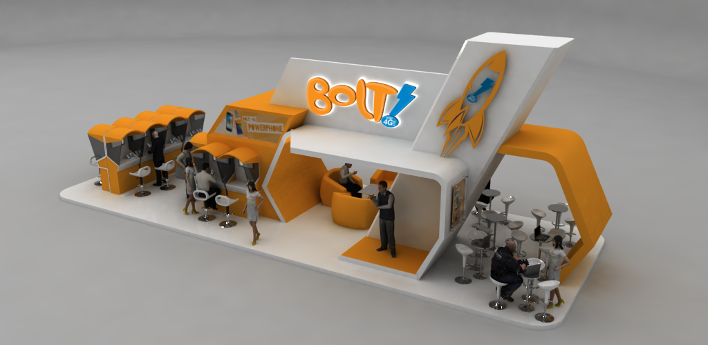 Bolt SmartPhone Booth by ceffie setiyawan at Coroflot.com