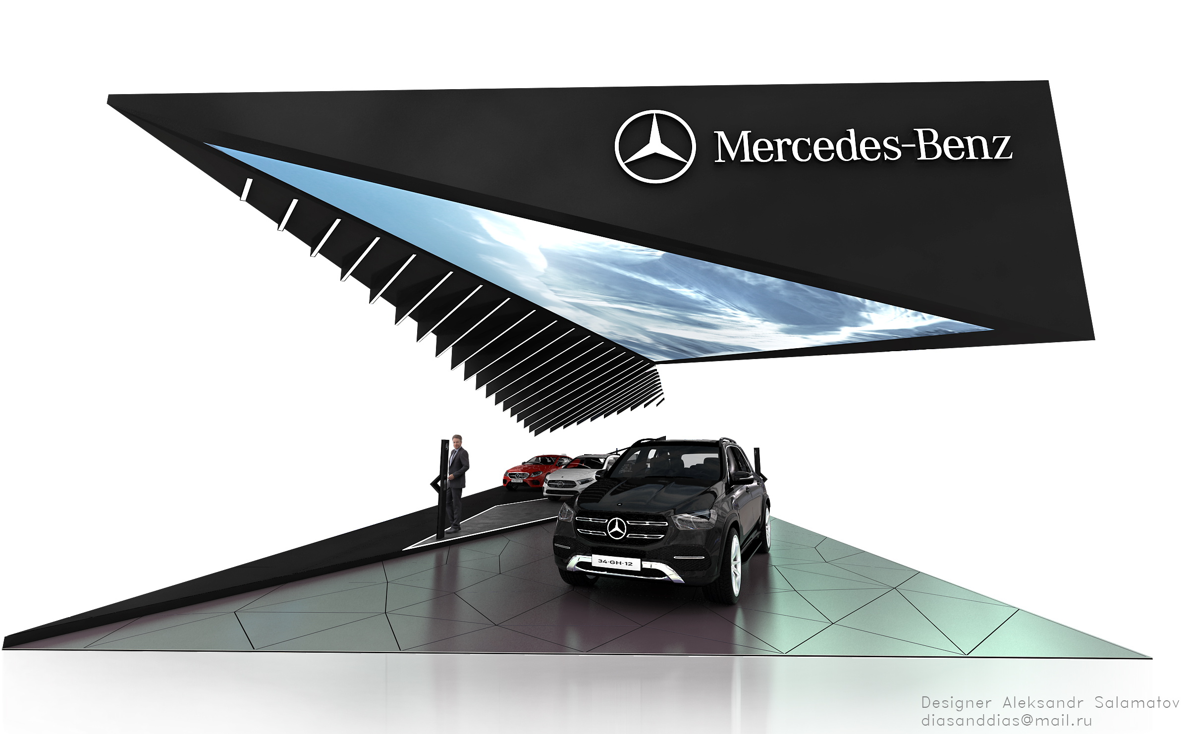 stand Mercedes-Benz by Aleksandr Salamatov at Coroflot.com