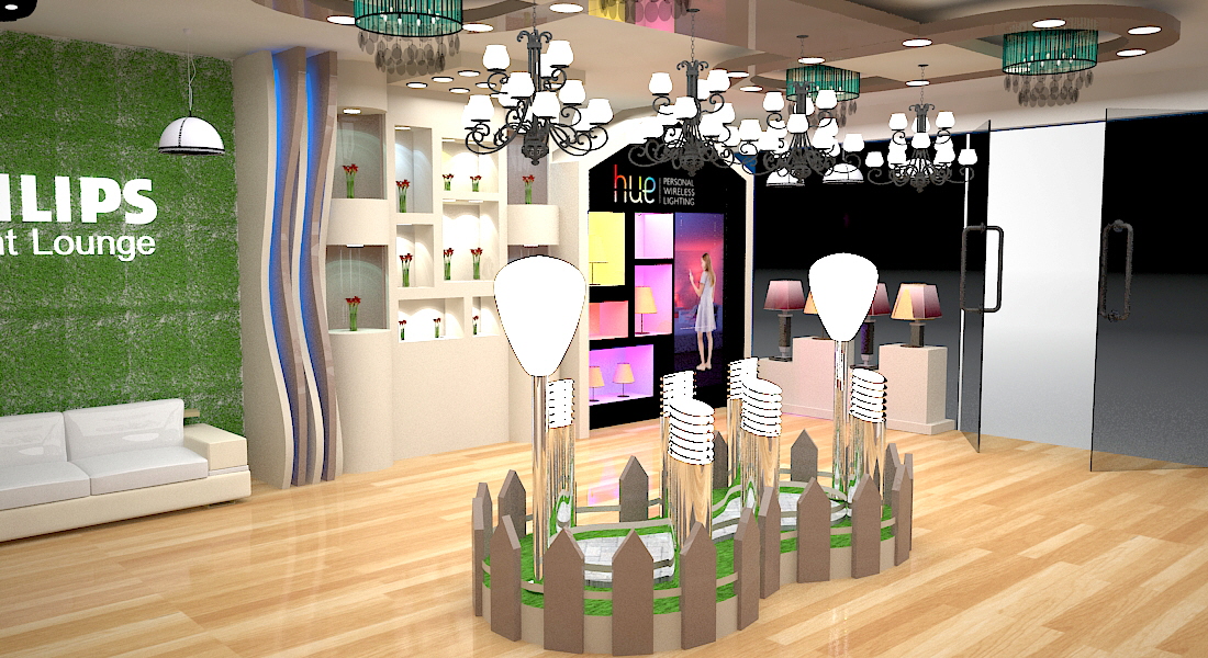Philips lighting Store design by Mahesh Bisht at Coroflot.com