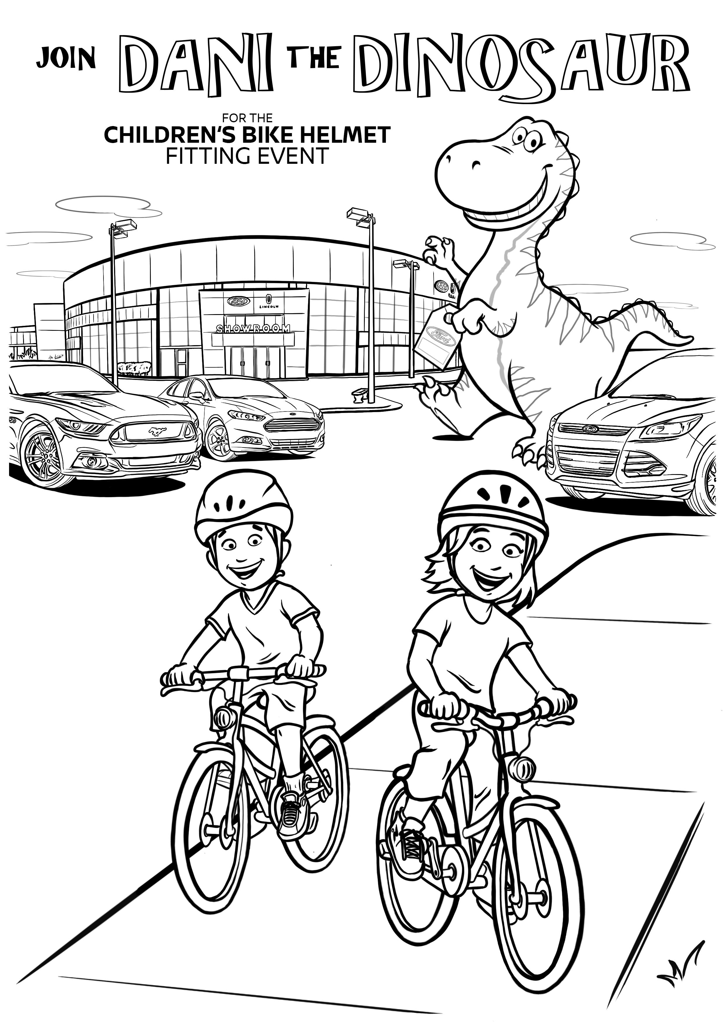 Coloring Book Page - Dealership Promotion by Mike McCroskery at ...