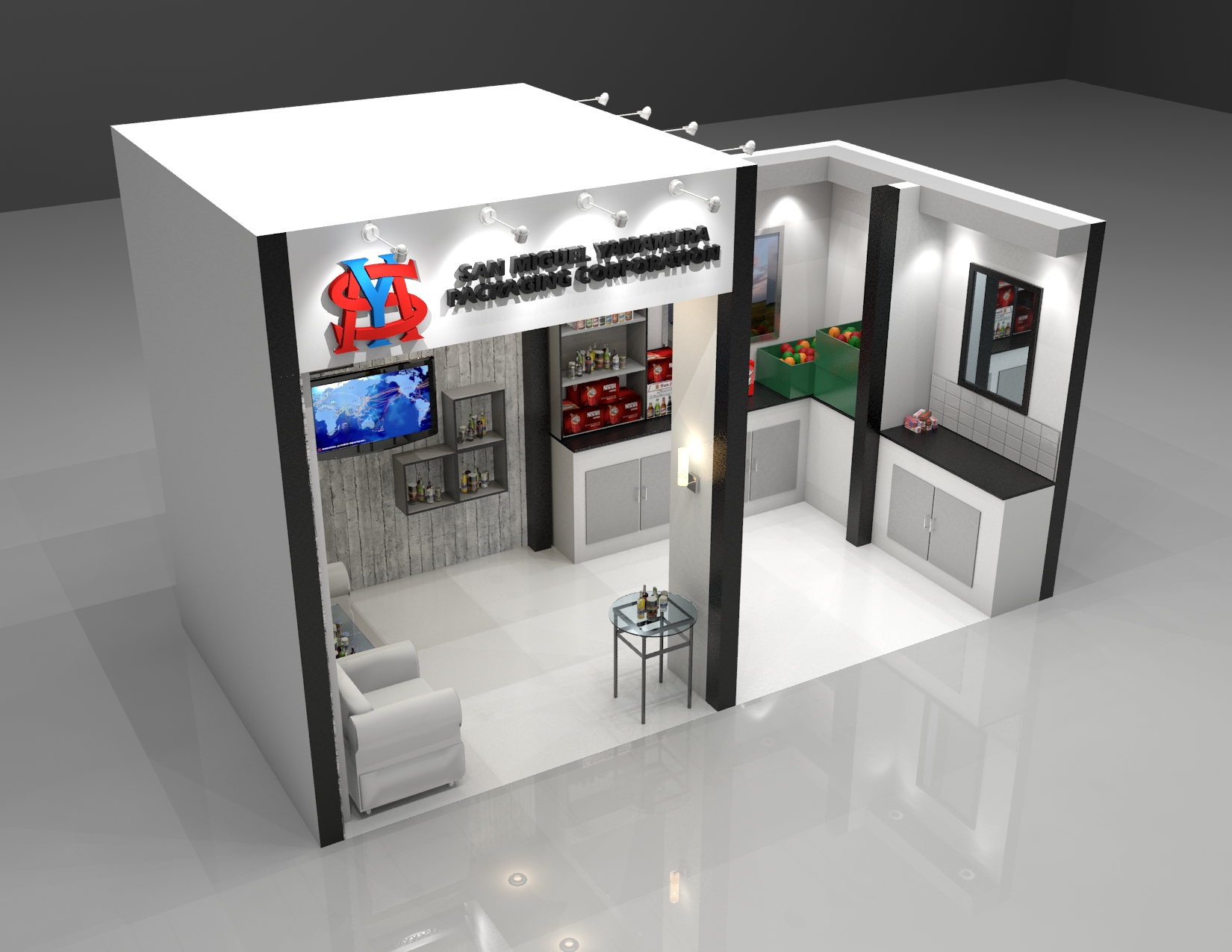 San Miguel Yamamura Packaging Corp Booth Design Proposal by Richard ...