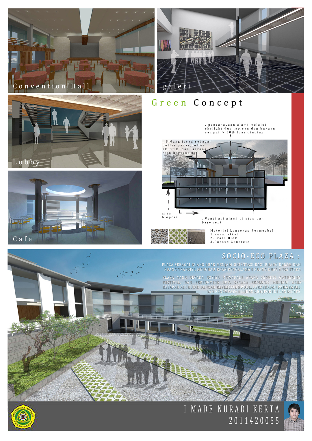 Studio Perancangan Arsitektur 5 : Convention Center by Made Nuradi at ...