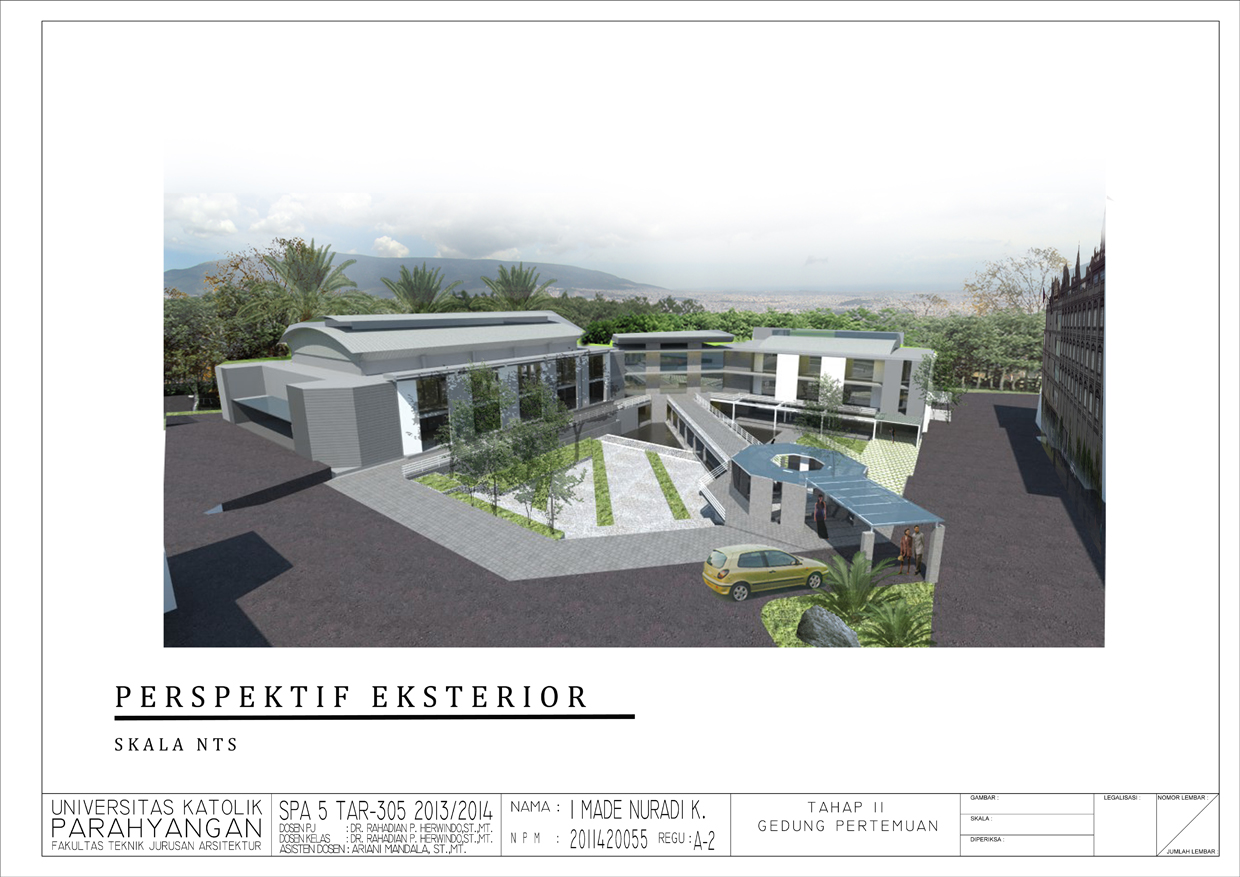 Studio Perancangan Arsitektur 5 : Convention Center by Made Nuradi at ...