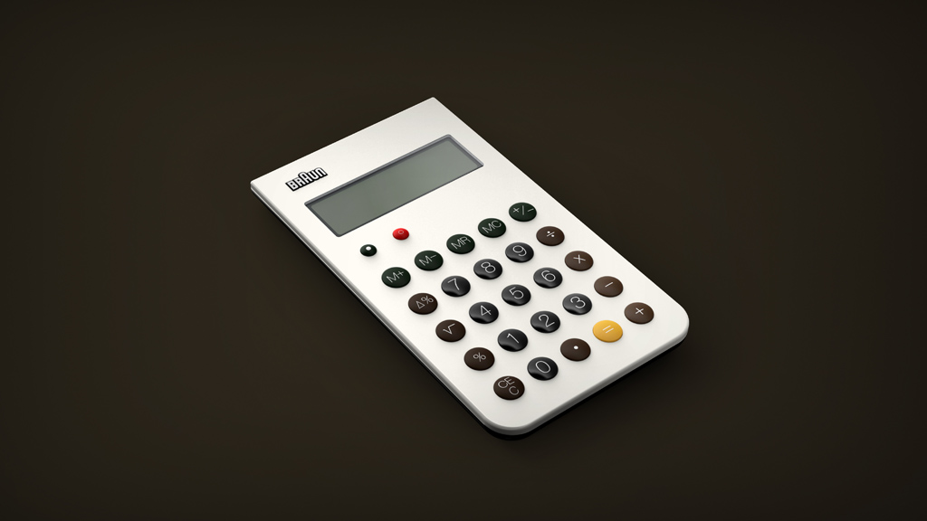 Braun – New ET 66 Calculator for Dieter Rams by sasoham . at Coroflot.com