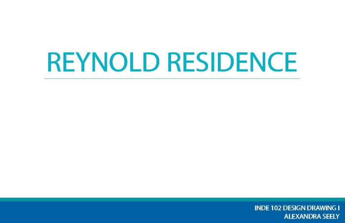 An upload by Alexandra Seely on Coroflot: to the project Residential Design