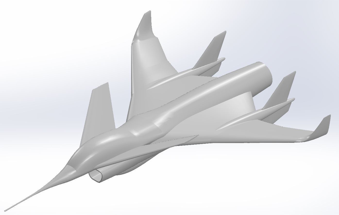 Rockwell HiMAT - Airplane Surfacing Practice by Derek Recker at ...