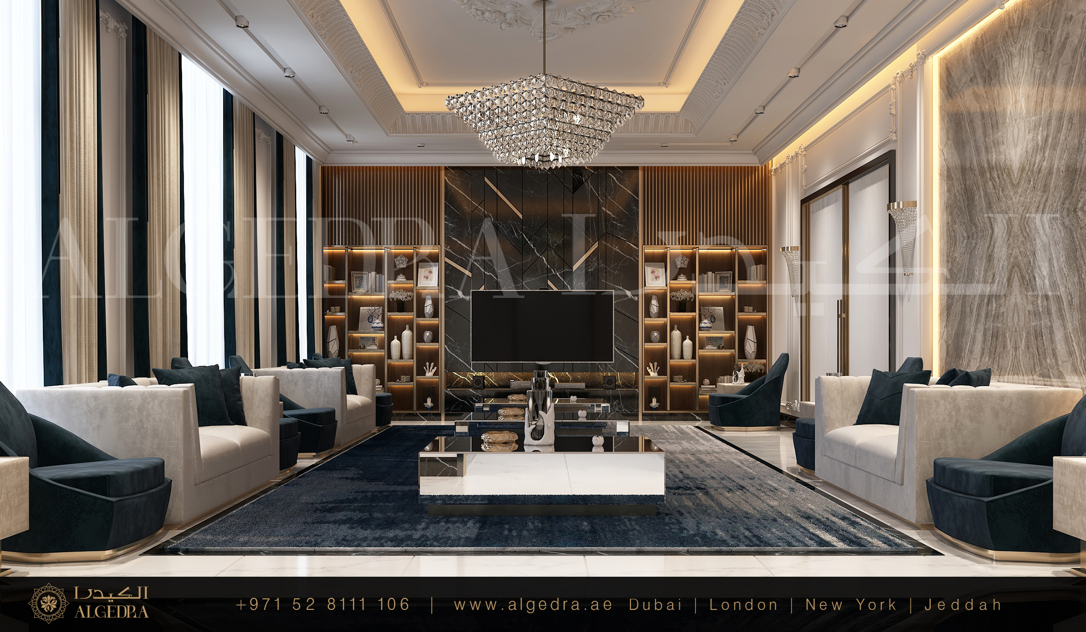 Contemporary Majlis Design by ALGEDRA Interior Design at Coroflot.com